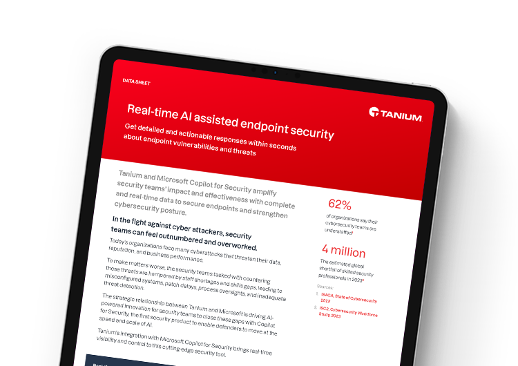 Tanium & Microsoft Copilot for Security | Tanium Tanium & Microsoft Copilot for Security | Tanium