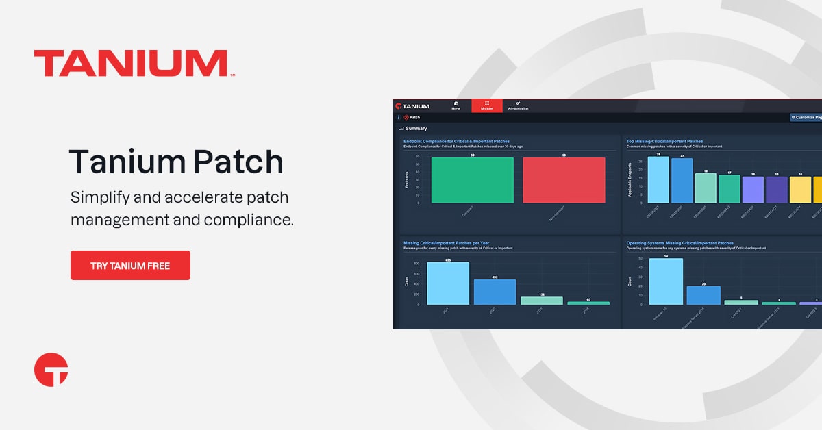 Tanium Patch | Tanium Tanium Patch | Tanium