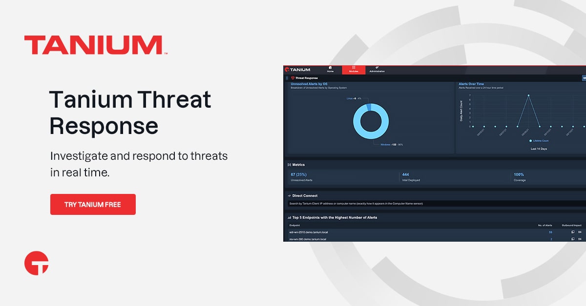 Tanium Threat Response | Tanium Tanium Threat Response | Tanium