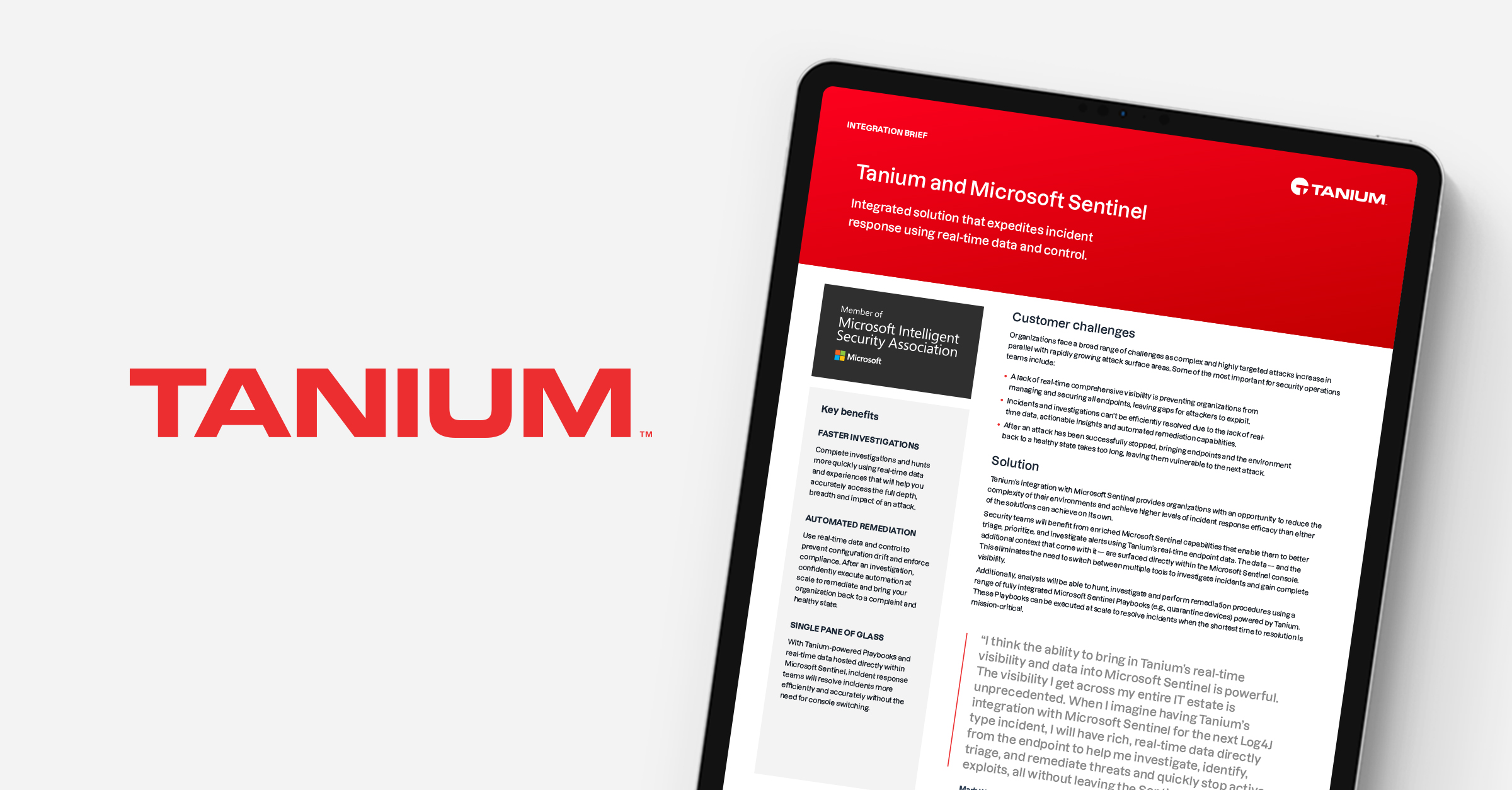 Tanium and Microsoft Sentinel Integration | Tanium Tanium and Microsoft Sentinel Integration | Tanium