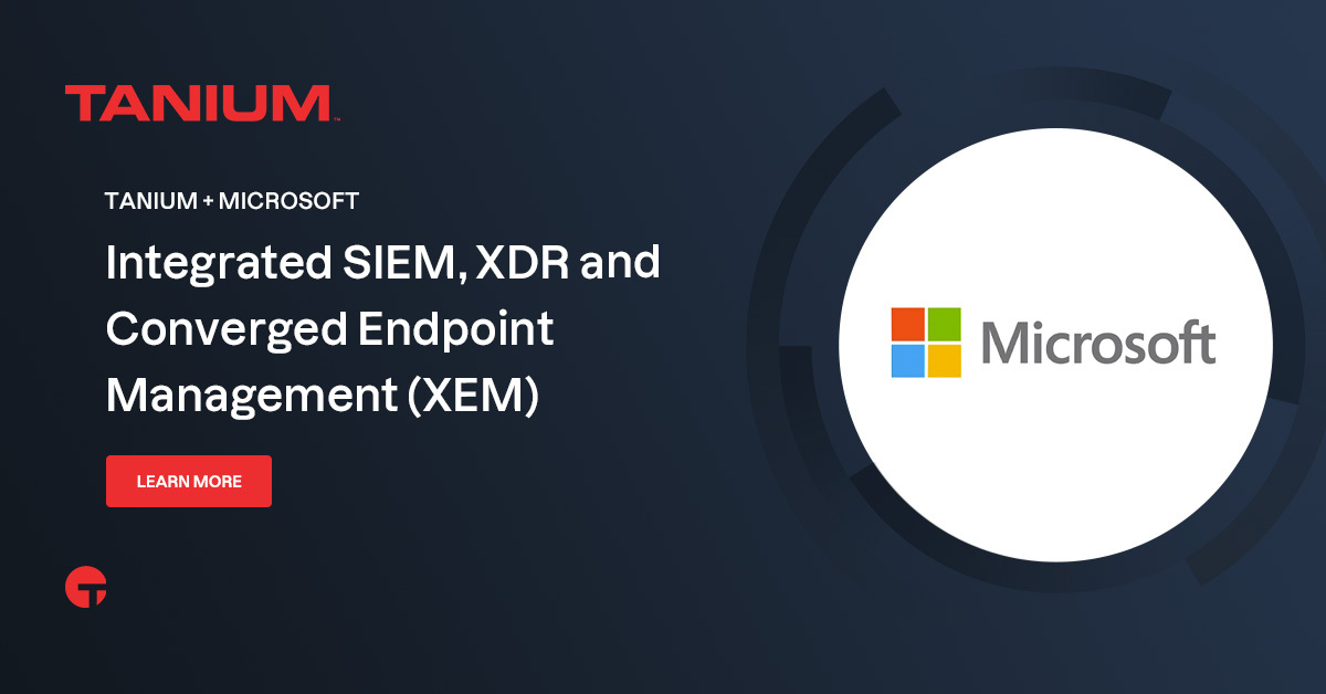 Microsoft Partner Spotlight | Tanium Microsoft Partner Spotlight | Tanium